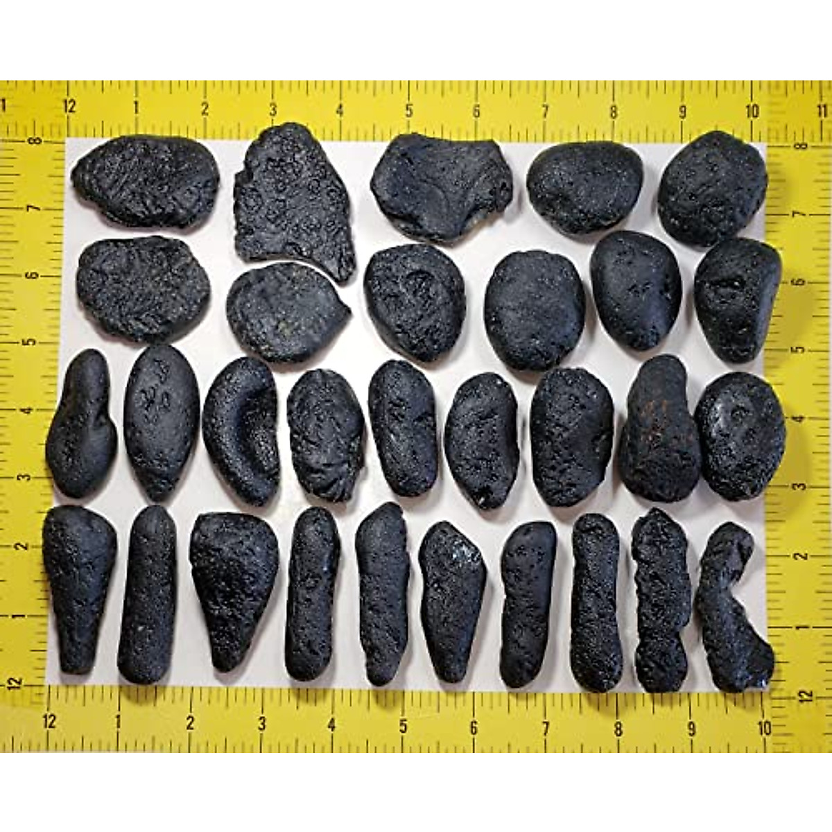 1pc Indochinite Super Black Tektite 38-67mm Specimen Very Rare Glass Naturally Formed from Meteorite Impact & Found in The Vietnam Area of The Strewnfield