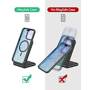 FACBINY 2-in-1 Magnetic Fast Wireless Charging Station for Multiple Devices Apple with 20W Adapter, Mag-Safe Charger Stand for iPhone 15/14/13/12/Pro/Max/Mini, AirPods Pro 2/Pro/3 (Black)