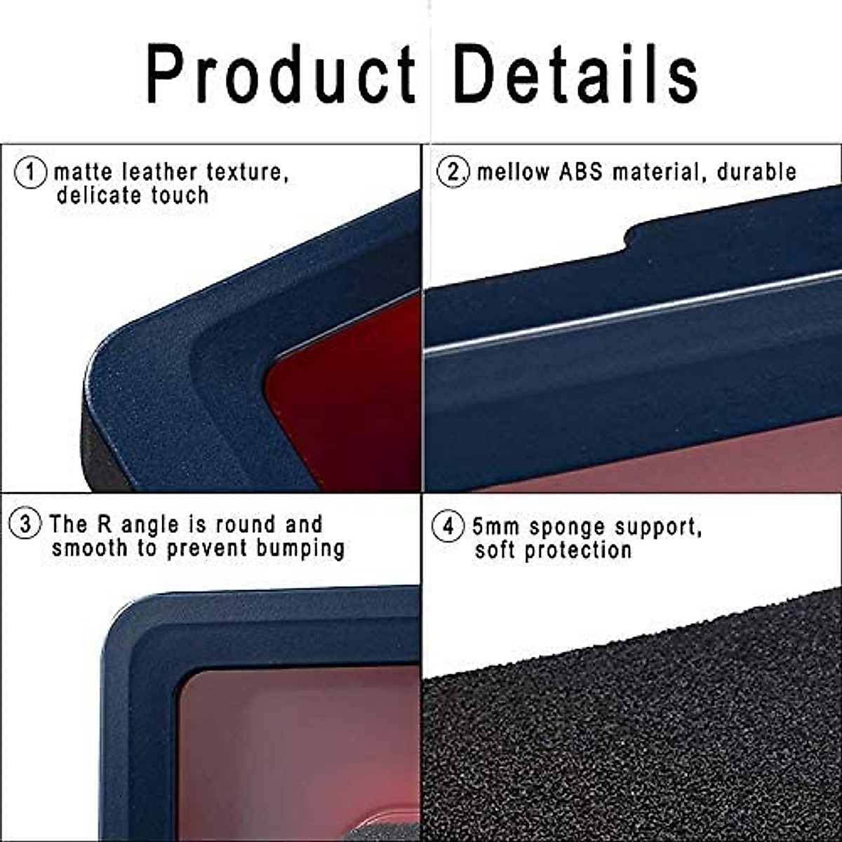 CXUKUN Wall Mount Shower Phone Holder Bathroom case Mount Shelf, Bathroom Phone Shelf Shower Glass Mirror Shower Mount Storage Box Phone Holder (Blue)