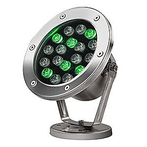 TWXG Colored with Remote Pool Light IP68 Waterproof Stainless Steel Underwater Lights Submersible Night Lamp DC 12V 24V Outdoor Garden Swimming Pool Fountain Lights