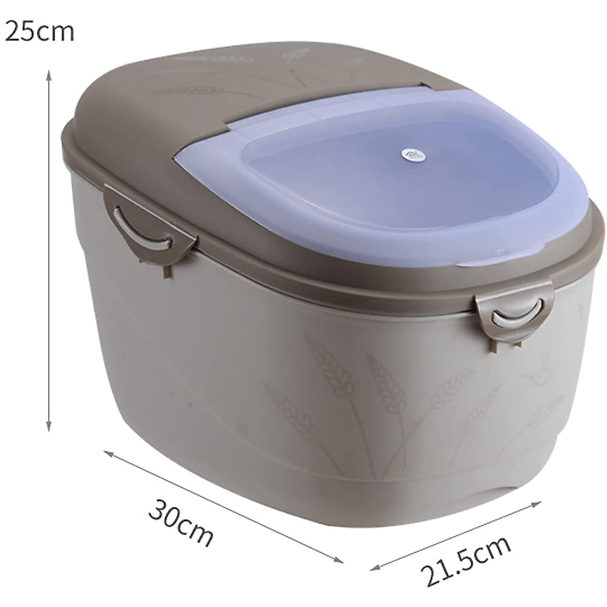 Inzopo 10kg Rice Storage Container Rice Bucket Dry Food Fruit Storage Box Food Storage Jar Food Storage Bin Rice Container Bin for Rice Flour Cereal Baking Supplies