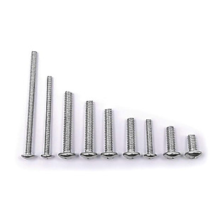 #10-24 x 3/4" Pan Head Machine Screw, Phillips Drive, 304 Stainless Steel 18-8, Bright Finish, Fully Machine Thread, 100 Pcs