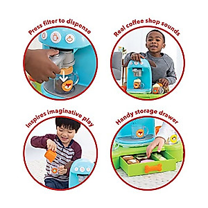 Skip Hop Kids Kitchen Play Set, Zoo Bark-ista Café with Lights & Sounds, 20pc Set