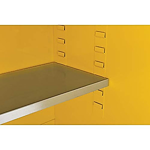 Global Industrial 110 Gallon Drum Storage Safety Cabinet, Manual Close w/Rollers