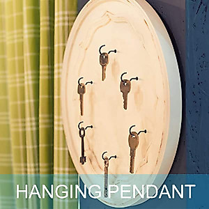 ECKJ 20 Pcs Metal Cup Hooks 1-1/4 Inch Screw-in Hook, Mug Hooks, Heavy Duty Ceiling Hooks for Hanging Plants, Christmas Light, Jewelry, Wind Chimes, Kitchen Hooks Under Shelf, Zinc Plated Black