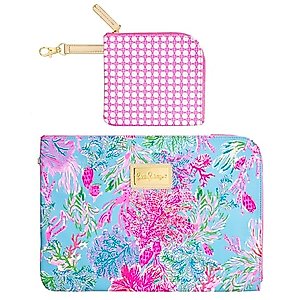 Lilly Pulitzer Padded Tech Sleeve with Small Zip Pouch for Accessories, Cute Laptop Case for Women, Tablet Bag or 13 Inch Laptop Sleeve (Cay to My Heart)