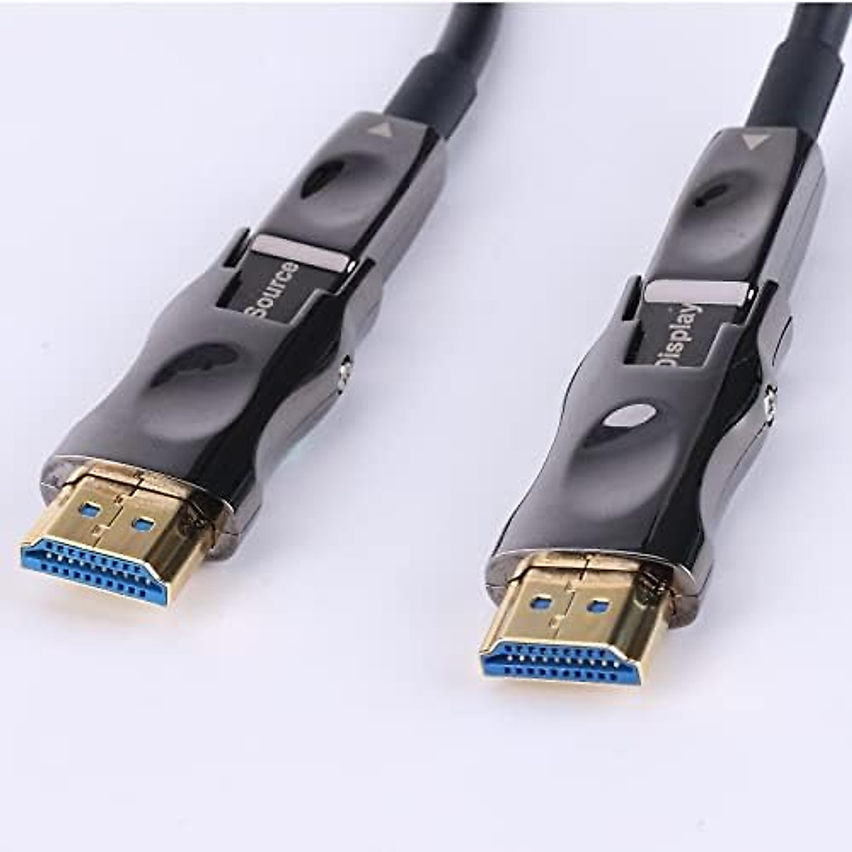Pacroban Long8K Fiber Optic HDMI Cable Detachable Connectors - 8K 60Hz, HDR, HDCP 2.2, Active Ultra High Speed 48Gbps, in-Wall Safe, 4K@120Hz 4:4:4 Slim Light (25ft)