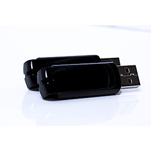 Unirex 2 Pack Swing 16GB USB 2.0 Thumb Drive, Black | Memory Stick Storage is Compatible with Computer, Tablet, or Laptop