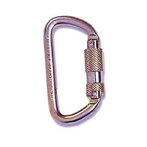 Guardian Fall Protection 01813-A 3-Inch Locking Aluminum Carabineer with 3/4-Inch Gate