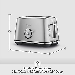 Breville the Toast Select™ Luxe 2-Slice Toaster, BTA735OYS, Oyster Shell