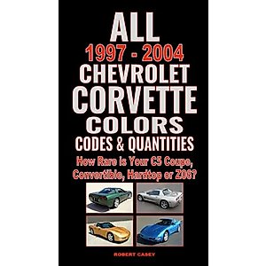 All 1997-2004 Chevrolet Corvette Colors, Codes & Quantities: How Rare is Your C5 Coupe, Convertible, Hardtop or Z06?