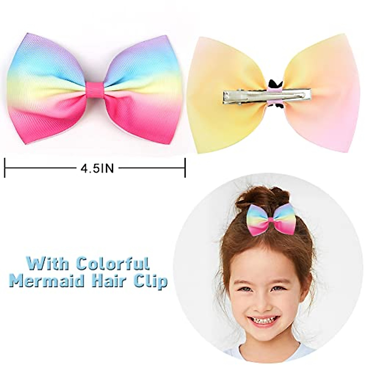 Mermaid Tails for Swimming Girls Bathing Suits Swimsuit Swimwear Bikini 3 Pcs for 3-12 Year Old