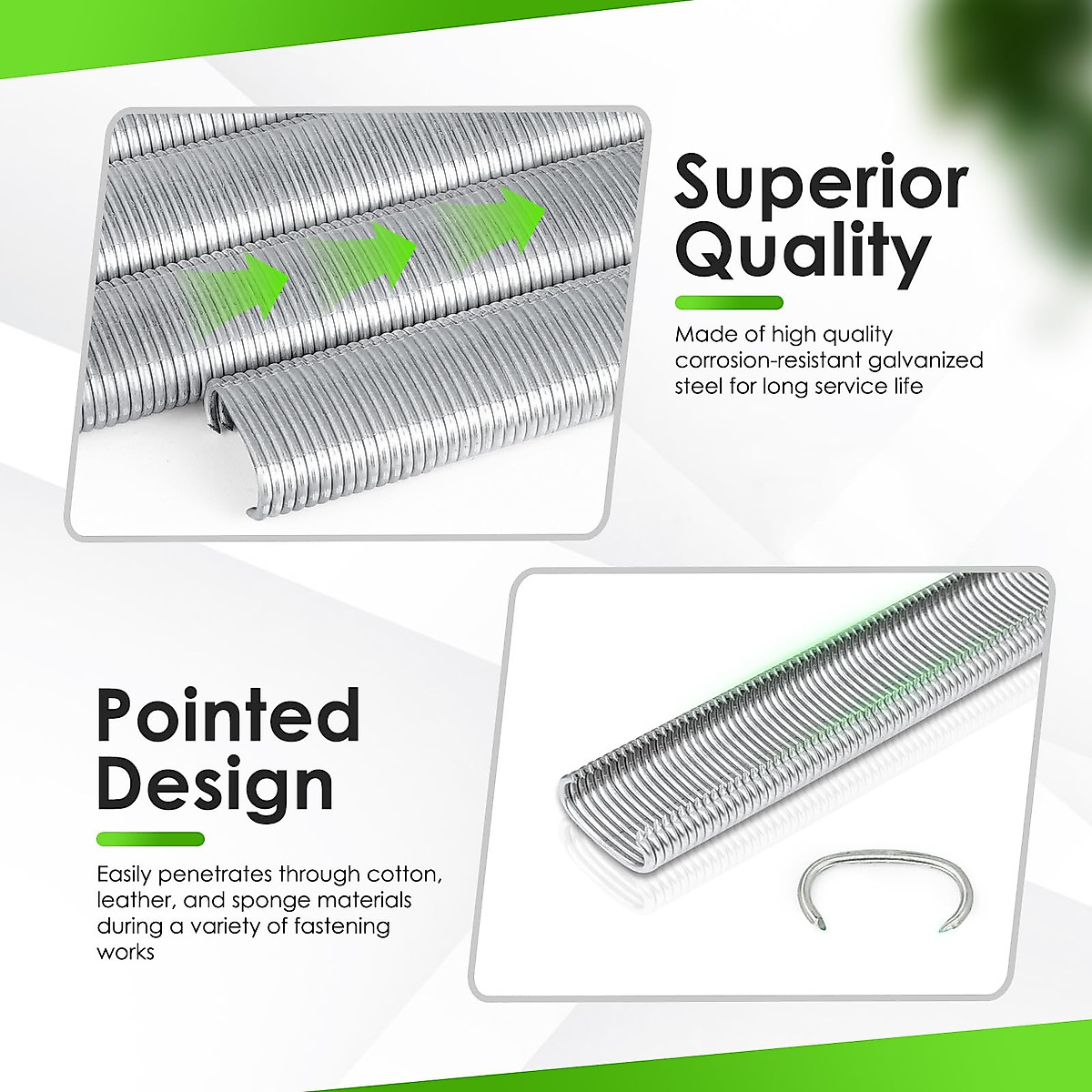 China-top Silver SC7 15 Gauge 3/4'' Crown C Ring Staples C-Rings Hog Rings