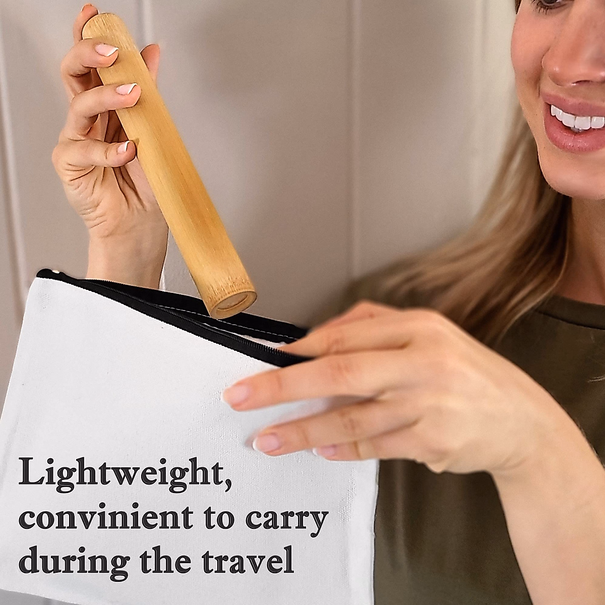 Bamboo Toothbrush Travel Case Pack of 6 Biodegradable and Eco Friendly