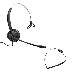 Avaya Compatible Headset XS 820 w/Mute - Avaya IP Phones: J139, J169, J179, 1608, 1616, 9601, 9608, 9610, 9611, 9611G, 9620, 9620C, 9620L, 9621, 9630, 9640, 9640G, 9641, 9650, 9650C, 9670