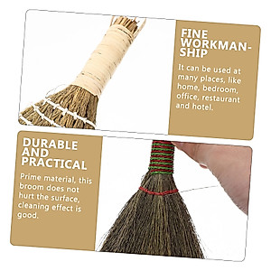 ORFOFE 2pcs Small Cleaning Broom Chinese Decor Bed Broom Brooms Household Cleaning Broom Home Dust Remover Keyboard Cleaning Brush Sofa Sweeping Manual Broom Table Dustpan Brush Wooden