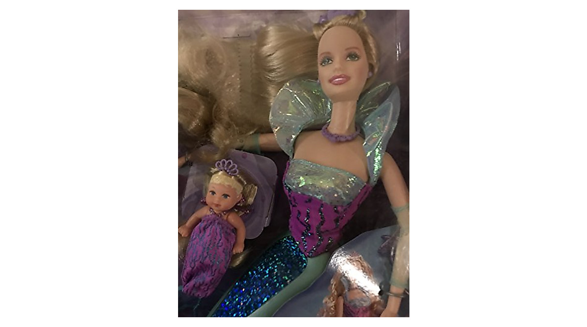 Magical Mermaids Barbie Doll Set with Light-Up Tail