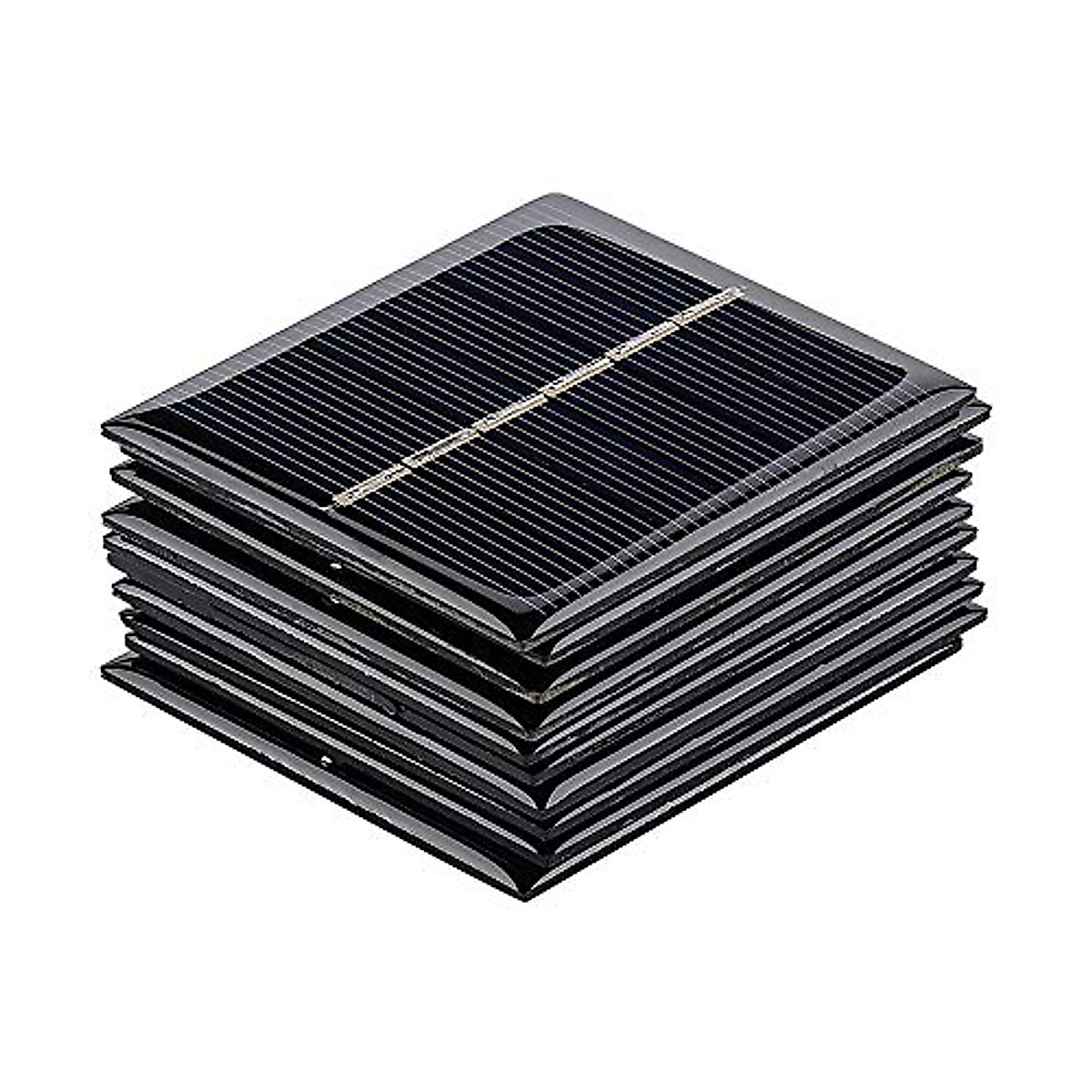 SUNYIMA 10Pcs 3V 120mA Micro Solar Panels Cells DIY Solar Epoxy Plate Electric Toy Materials Photovoltaic Cells Charger 60mmx55mm/2.36"x2.16"
