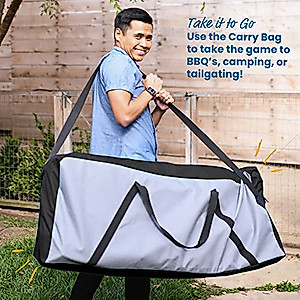 ECR4Kids Jumbo 4-To-Score with Mesh Net and Carry Bag, Giant Game, Assorted