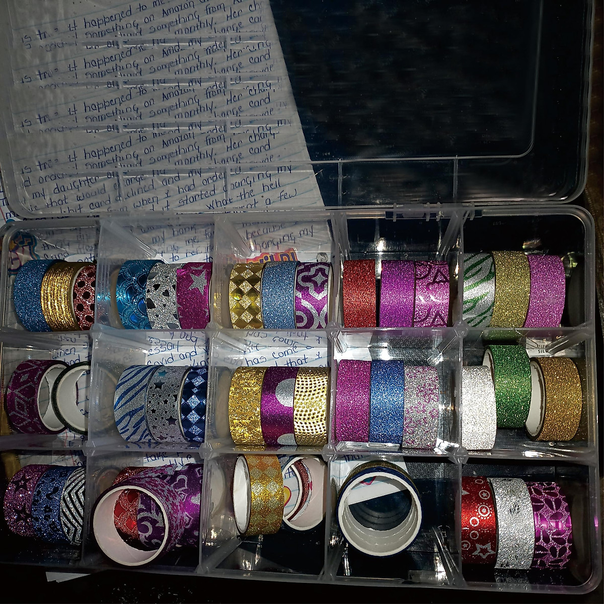 LZLMQSSA Large 24 Grids Plastic Organizer Box Adjustable Dividers,Clear Storage Box for Jewelry, Art DIY Crafts, Fishing Tackles, Beads and Small Parts