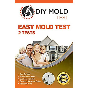 DIY Mold Test, Mold Test Kit for Home (2 tests). Lab Analysis and Expert Consultation included