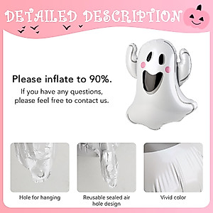 Dripykiaa 16Pcs Spooky One Balloon Set 40" Pink One Year Old Balloon Bouquet for First Birthday Bat Ghost Foil Helium Balloons Birthday Helloween Party Decorations Party Supplies Backdrops for Girl