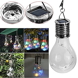 Garden Waterproof Rotatable Bulb LED Camping Solar Hanging Outdoor Light Lamp LED Light Christmas Mesh Lights Warm