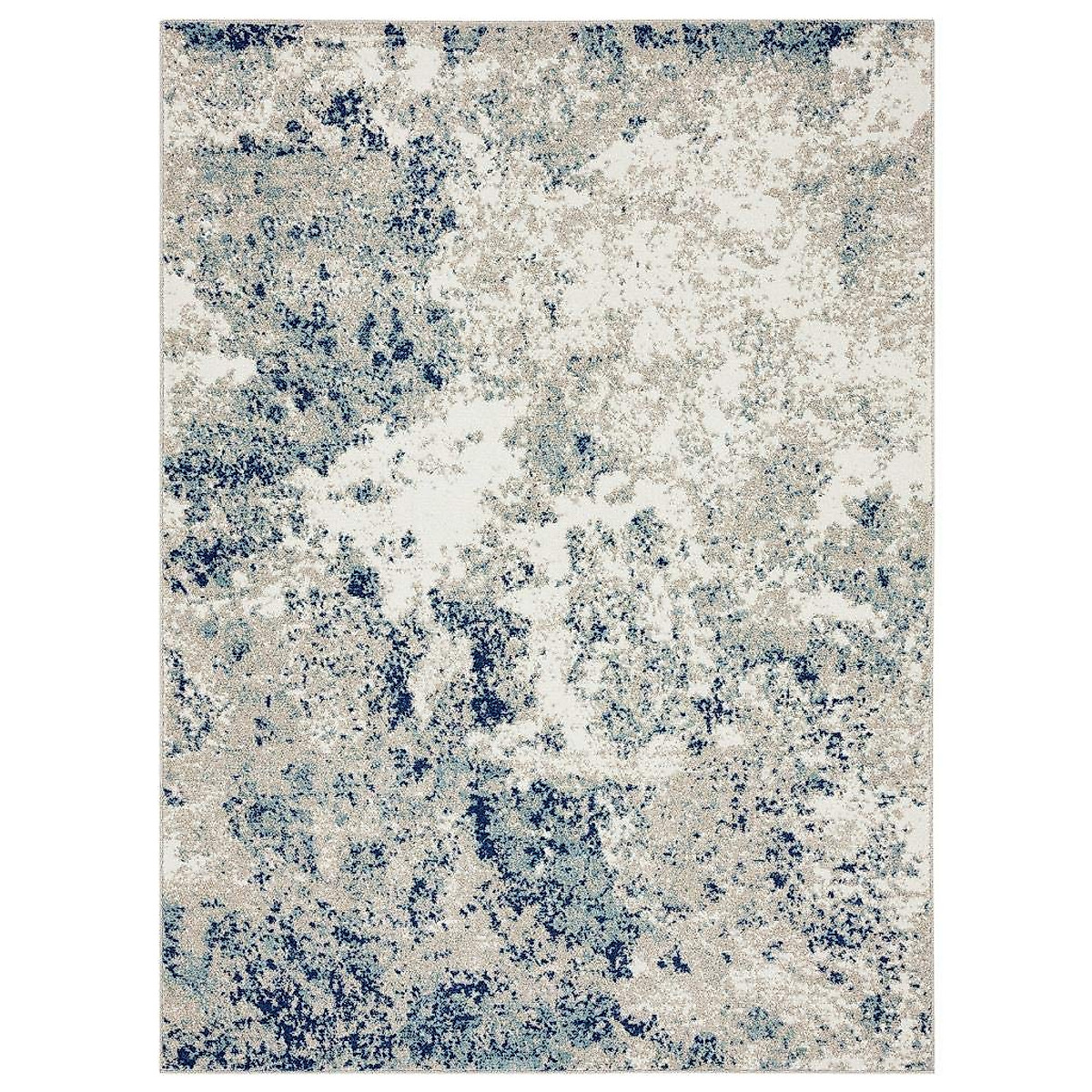 LUXE WEAVERS Rug - Abstract Marble Rug, Affordable Premium Area Rug for Living Rooms, Bedrooms, Dining Areas, Medium Pile, Floor Cover, Soft, Stain Resistant Persian Rug, Ivory / Size 8x10