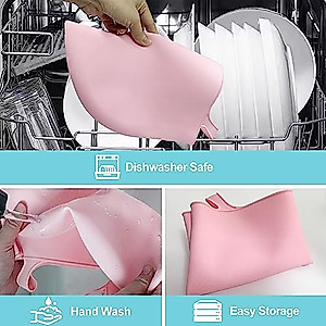 Silicone Slow Cooker Liners 6 Quart, KITCHSTAR Reusable Crock Pot Divider Insert, Easy Cleanup and Dishwasher Safe Crock Pot Liners, BPA Free Leakproof Cooking Liner for 6 Quart