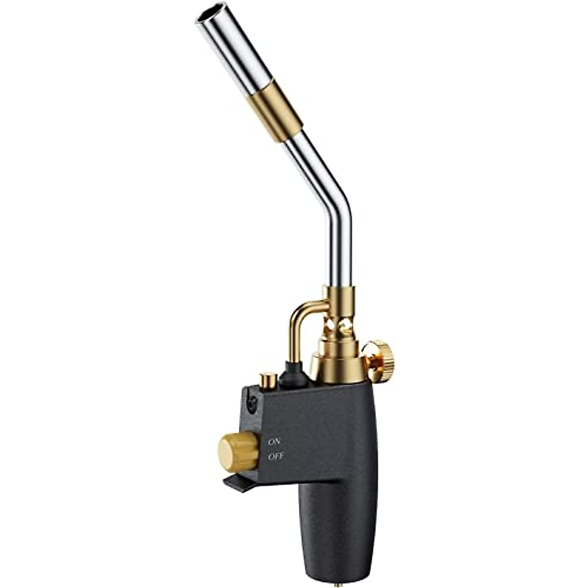 High Intensity Propane Torch Head, Adjustable Flame Welding Torch with Self Ignition, for MAPP/MAP Pro/Propane Gas, Portable Hand Trigger Start Torch for Gas Welding/Searing Steak