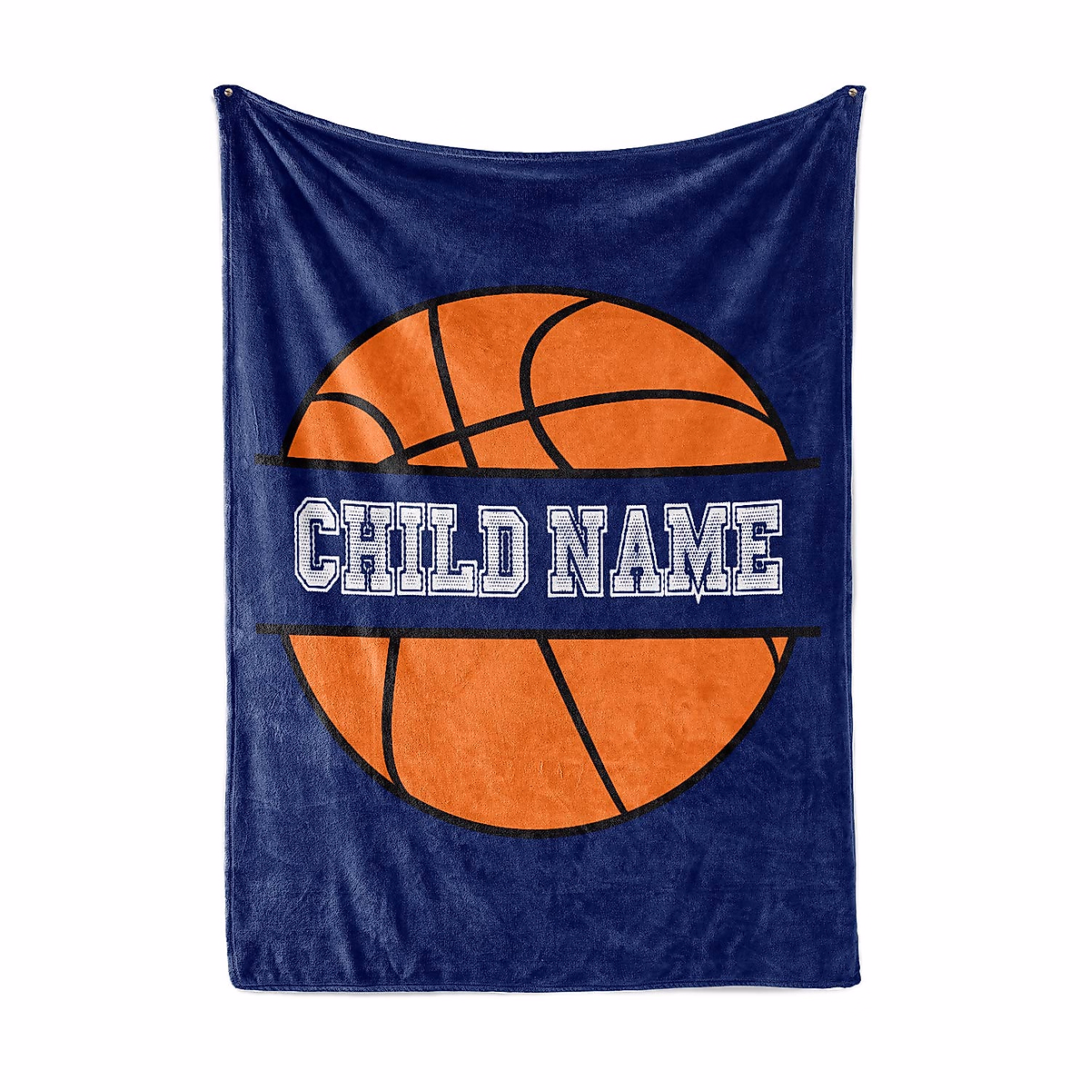 Personalized Custom Basketball Fleece and Sherpa Throw Blanket for Kids Youth Basket Ball Indoor Outdoor Blankets Boys Girls Toddler Mini Hoop Fans Toys Apparel