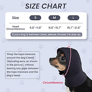 Nanaki Calming Dog Ear Covers for Noise Bath, Dog Ear Wraps Noise Protection, Dog Ear Protection for Anxiety Relief, Dog Calming Hood, Dog Grooming Force Drying Hoodie, Head Muffs for Dogs and Cats