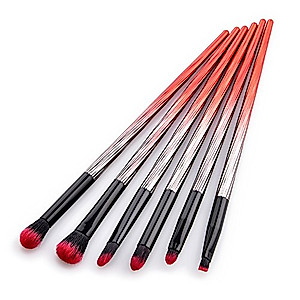 Glitter Brushes for Makeup 6Pcs Pro Makeup Brushes Set Foundation Powder Eyeshadow Eyeliner Lip Brush Tool Natural Hair Brush