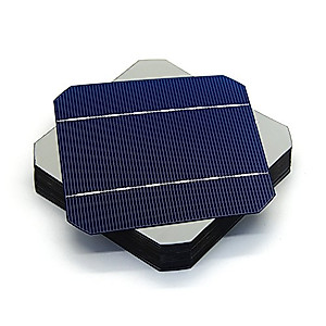 VIKOCELL 40Pcs 2.8W A Grade 125MM Monocrystalline Solar Cells 5x5 for DIY Solar Panel 100W