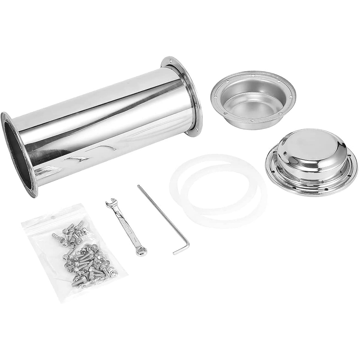 Kodeqian Time Capsule Anti-Corrosion Waterproof 304 Stainless Steel Capsule Container Durable for Granddaughter Future Graduation Gifts (16.3 Inch)