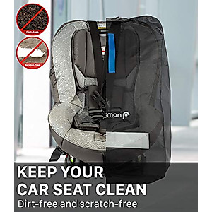 Fosmon Airplane Car Seat Travel Bag Adjustable Shoulder Strap Padded Nylon Backpack Style Universal Size