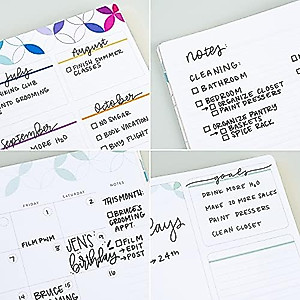 Erin Condren 8" x 10" 12 Month Soft Bound Life Planner - Mid Century Circles Cover + Mid Century Circles Interior Pages. Undated Horizontal Weekly and Monthly Agenda