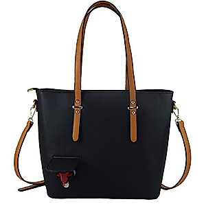 Loving Liquid Line Wine Purse with Hidden Spout - Holds 1.5 ltrs. - Wine Tote by The Joy Collection (Black/Black)