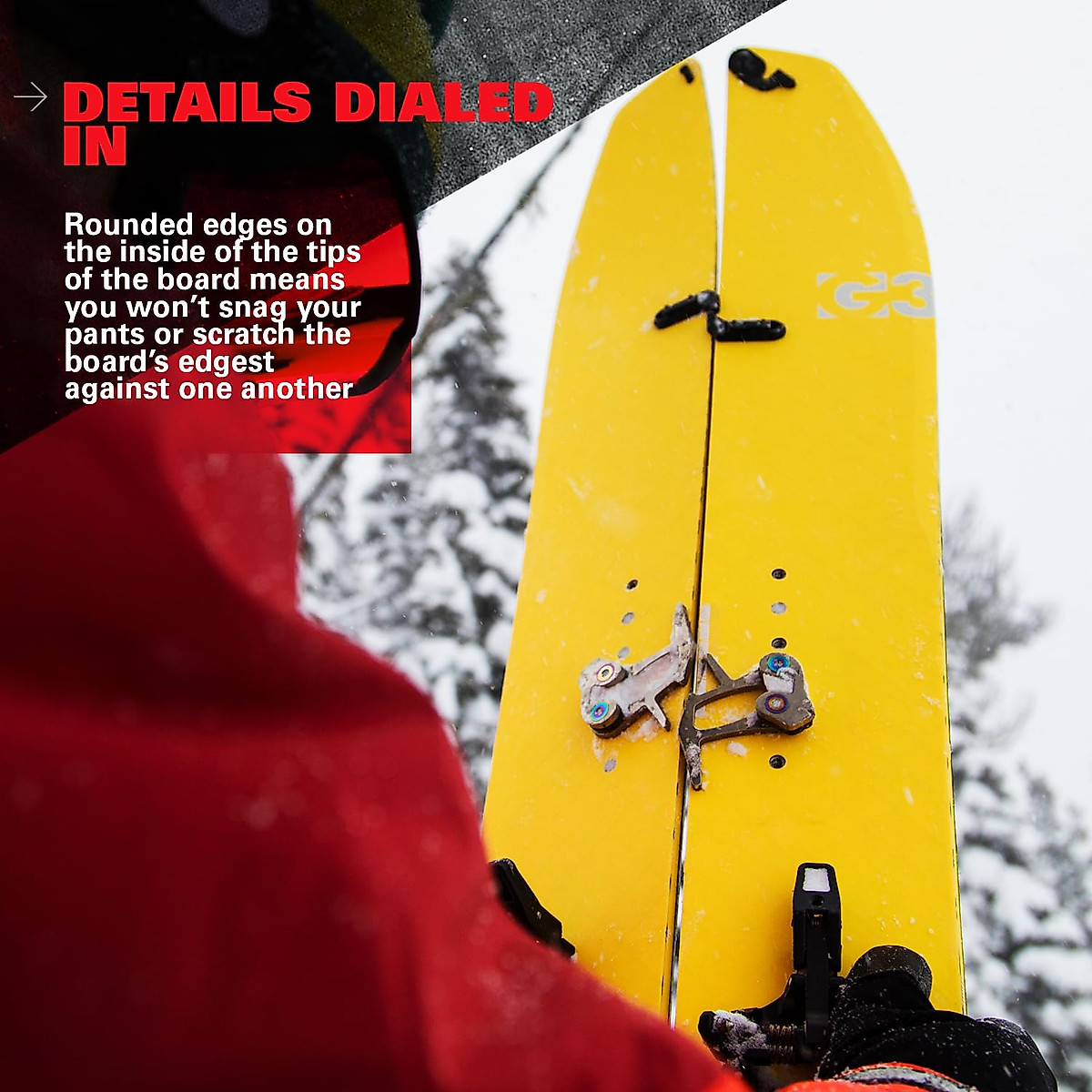 G3 GENUINE GUIDE GEAR AXLE Splitboard, All Mountain Directional Splitboard, Carbon Fiber Matrix, Longer Early Rise, Full Thickness Base, Backcountry Touring, 2023 (162CM)