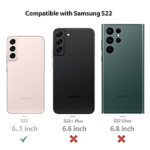 Coolwee Pink Full Protective Case for Galaxy S22 5G Heavy Duty Hybrid 3 in 1 Rugged Shockproof Women Girls for Samsung Galaxy S22 6.1 inch Rose Gold