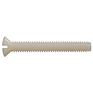 Hillman 59499 6-32 x 1/2-Inch - Nylon Oval Head Machine Screw, 50-Pack