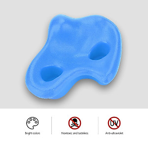 oceanside 10PCS Plastic Textured Rock Climbing Stone Rocks Wall Stones Kids Assorted Kit Bolt, Red, Blue, Black(Blue)