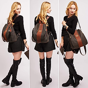 MKP COLLECTION Women Fashion Anti Theft Backpack and Small Crossbody Cell Phone Purse