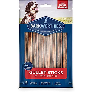 Barkworthies Beef Gullet Sticks for Dogs - 2 pk of 12 - Improved Natural Chewy Grain Free Dog Treats - Long Lasting Dog Chew - Dental Dog Treats for Healthy Teeth for Healthy Bones & Joints, E-Book