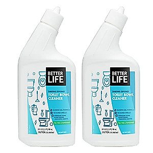 Better Life Natural Toilet Bowl Cleaner, Tea Tree & Peppermint Scent, 24 Fl Oz (Pack of 2)