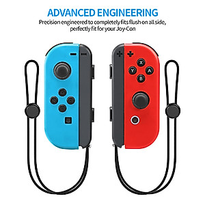 KOOWOD Wrist Strap for Switch Joycon – 1 Pair Lanyard Replacement Parts Accessories Caps for Joy Con Controller