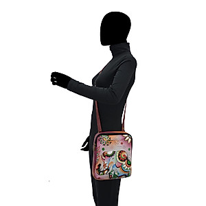 Anna by Anuschka Travel Organizer Crossbody, Retro Elephant