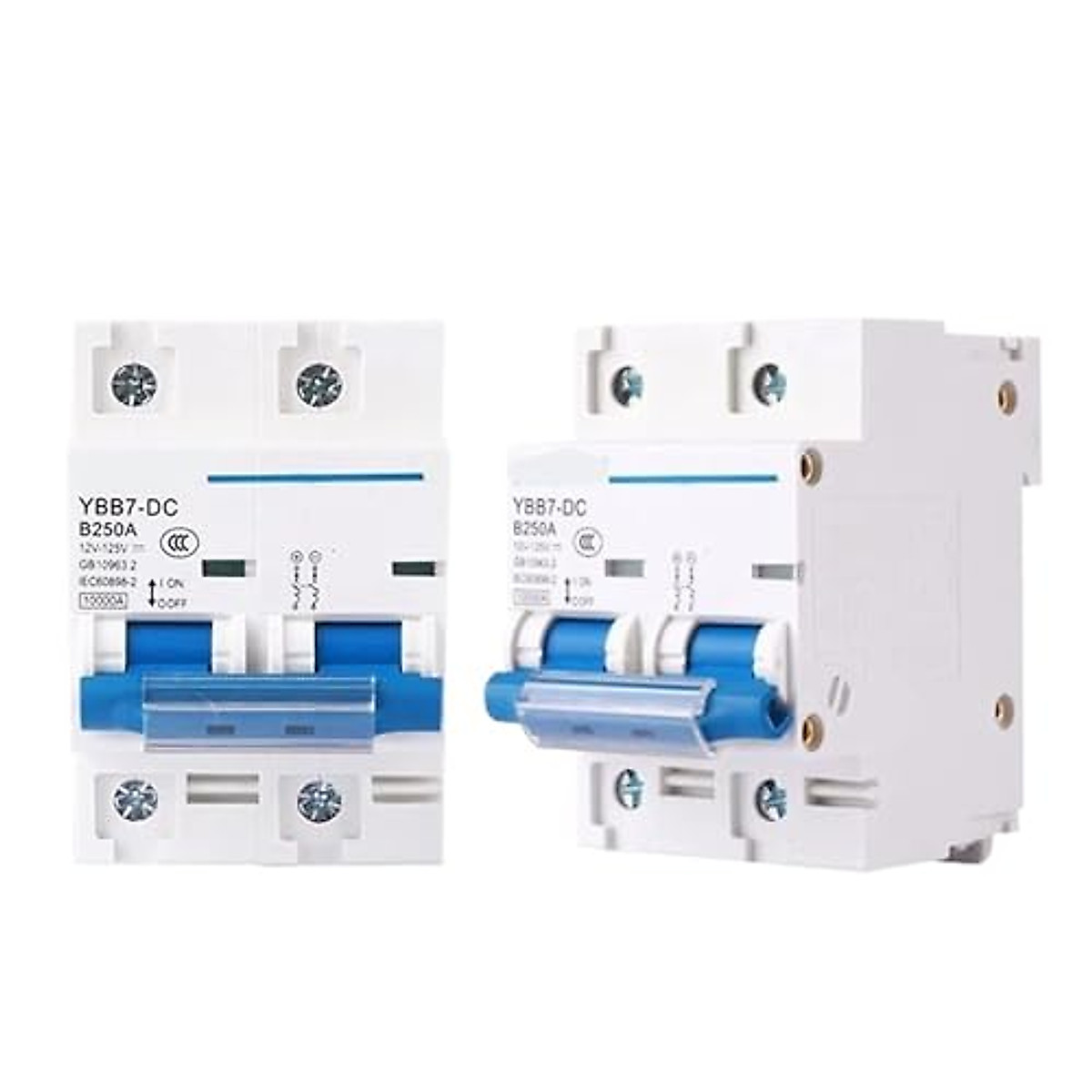 1PCS Solar Battery Circuit Isolator DC Circuit Breaker 1P 2P 12V 24V 60V 72V 96V Mini Protection Switch 80A100A125A150A200A250A (Size : KL4-2b, Color : 150A)