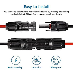 CERRXIAN 9.8FT/3M 12AWG Solar Panel Connector to XT60i Female Solar Panel Power Cable for Solar Panel,RV Portable Power Station,Portable Power Station,Lipo Battery