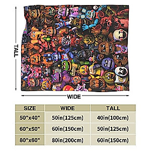 Longyong Ultra-Soft Throw Blanket Fleece Blanket Soft Cozy Warm Flannel Blankets for Living Room Couch Bed 50''X40''